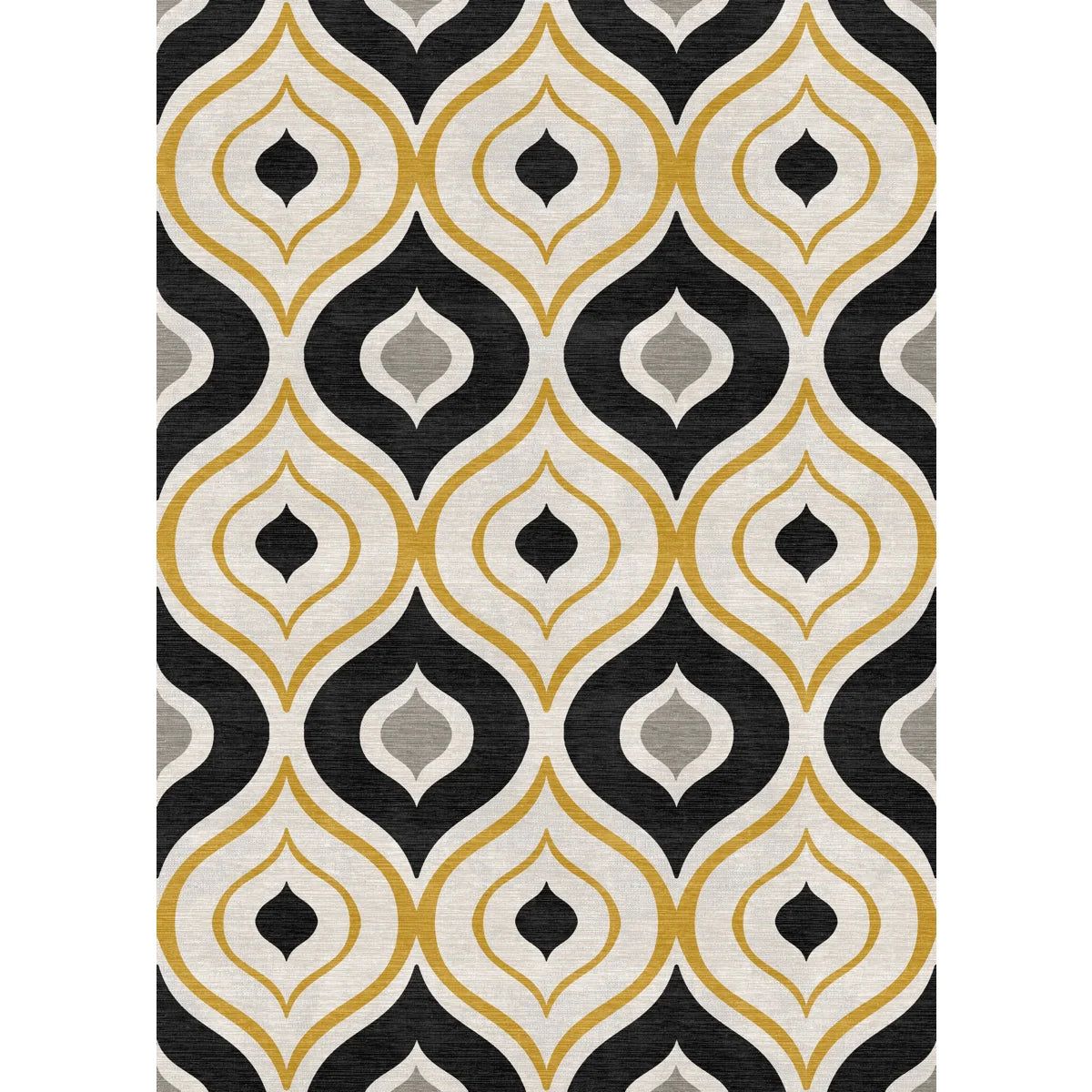 Benett Beige Yellow Black Rug – rugmeup